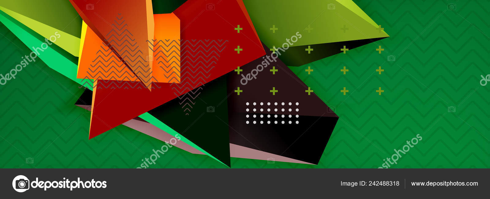 Vector 3d triangular shapes abstract background, origami futuristic ...