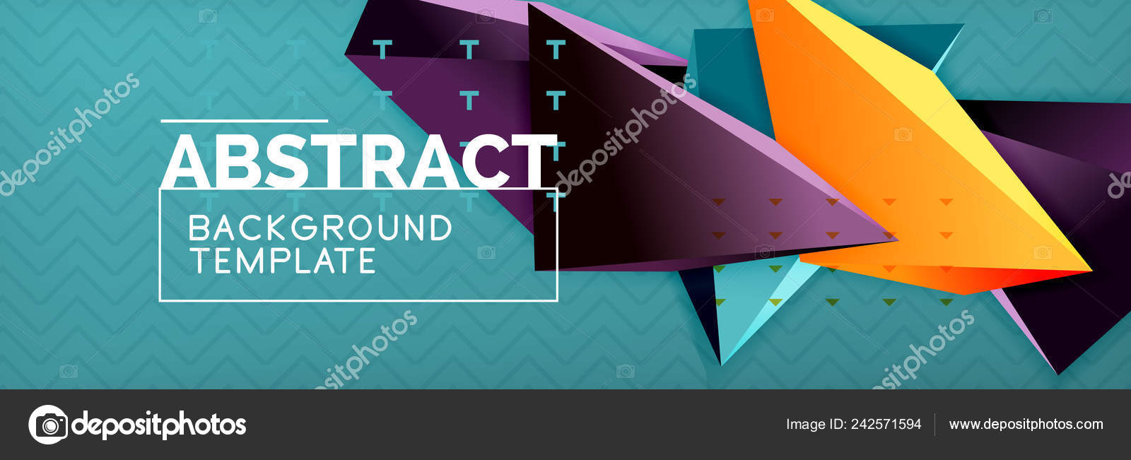 Vector 3d triangular shapes abstract background, origami futuristic ...