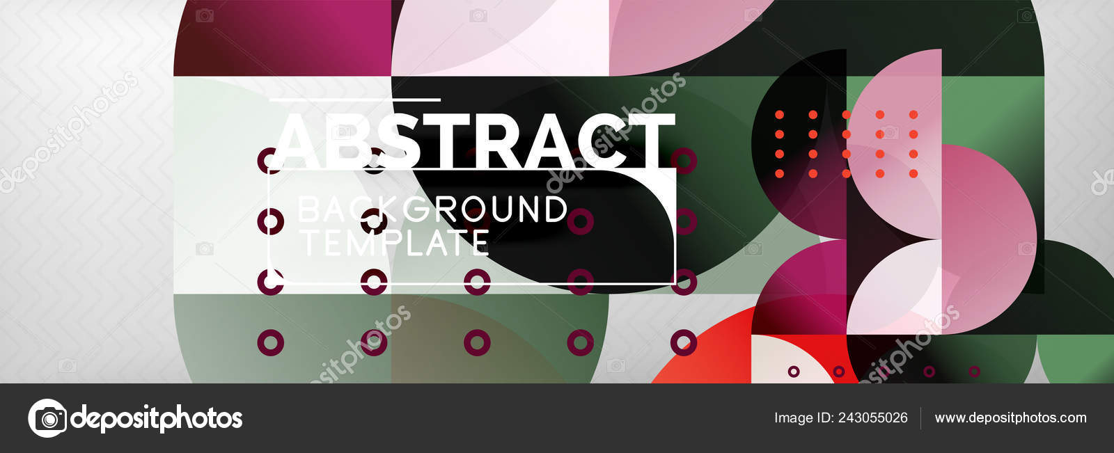 Circles Semicircles Abstract Background Circle Design Business Template ...