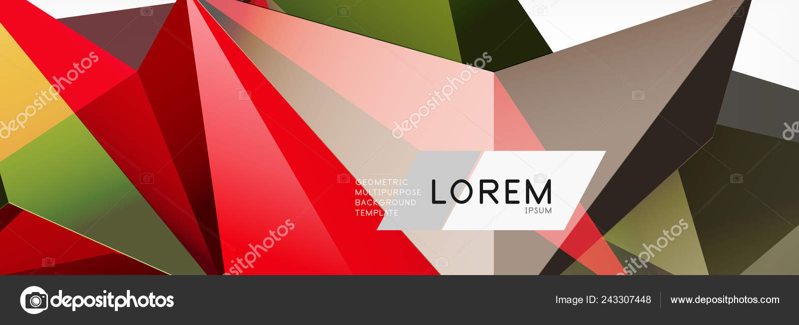 Triangle 3d polygonal art style. Future geometric design. Vector ...