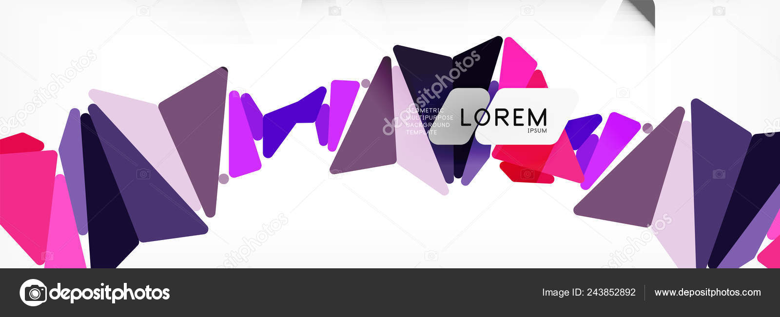 Mosaic Triangular Low Poly Style Abstract Geometric Background