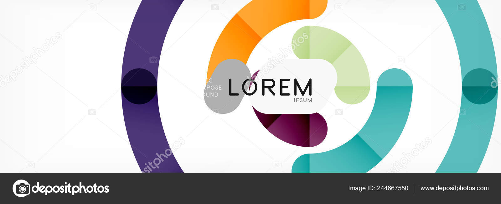 Line design circles abstract background Stock Vector Image by ©akomov ...