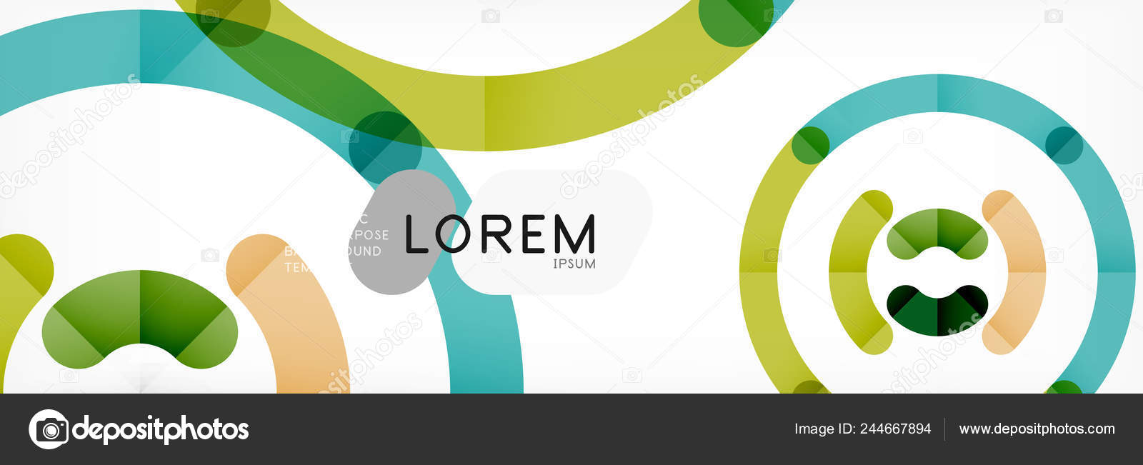 Linear design circle background Stock Vector Image by ©akomov #244667894