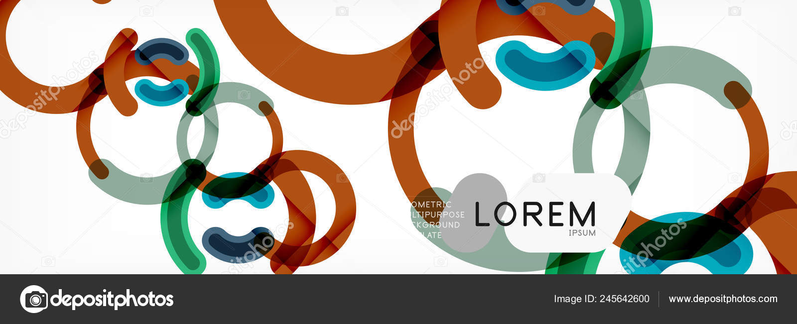 Linear design circle background Stock Vector by ©akomov 245642600