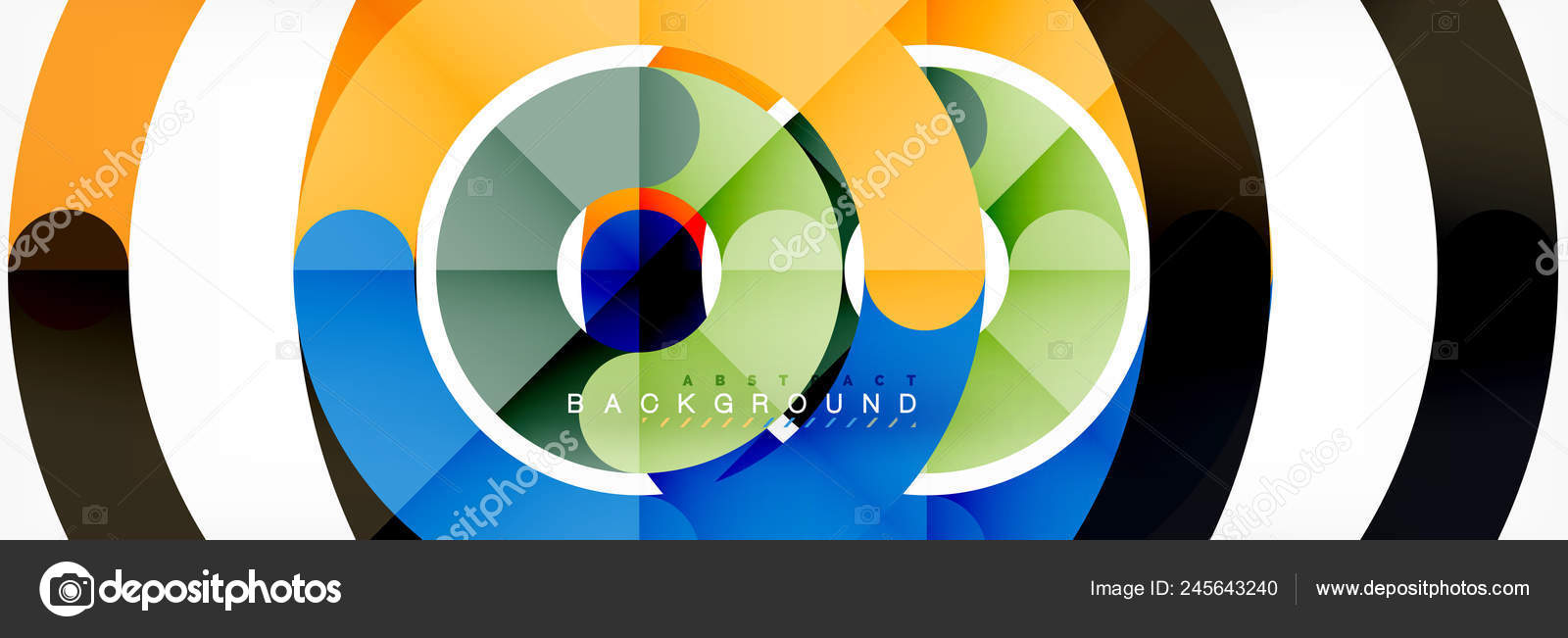 Linear design circle background Stock Vector by ©akomov 245643240