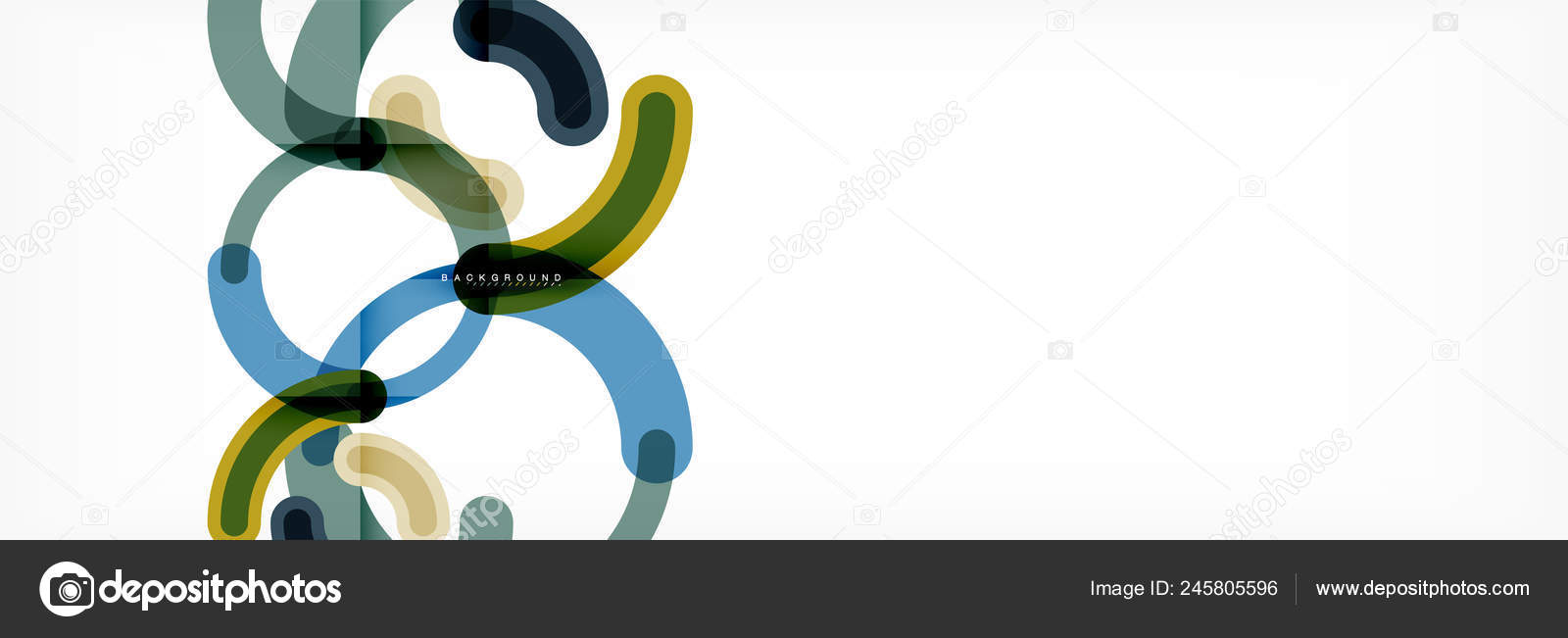 Linear design circle background Stock Vector by ©akomov 245805596