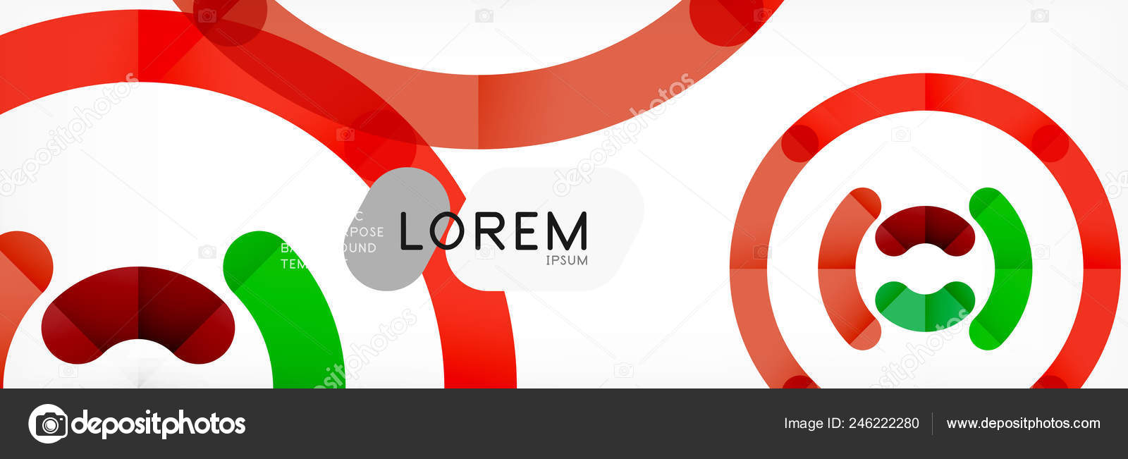 Round linear circle shapes background Stock Vector by ©akomov 246222280