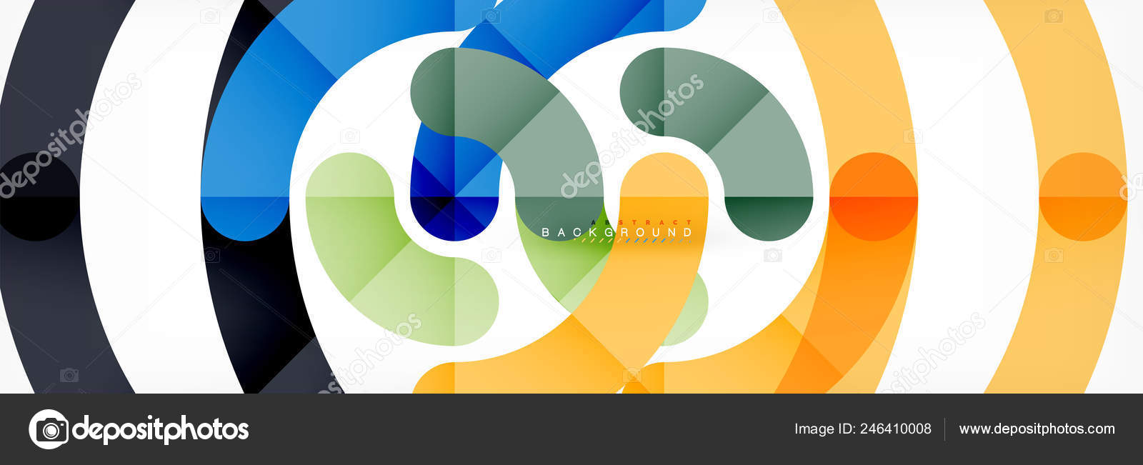 Linear design circle background Stock Vector by ©akomov 246410008