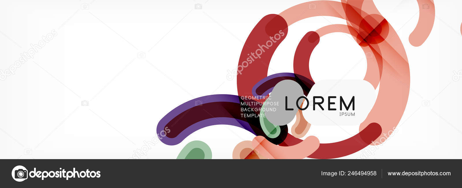 Circular lines design background Stock Vector by ©akomov 246494958