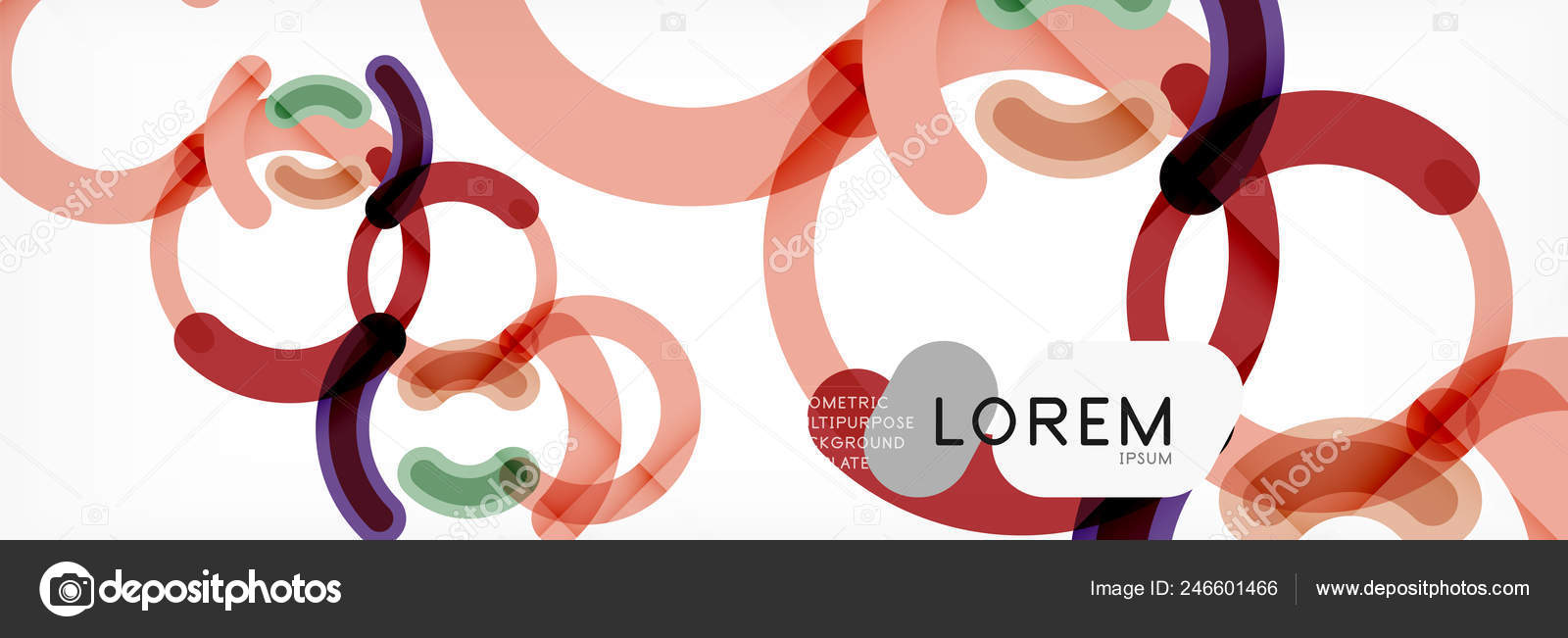 Circular lines design background Stock Vector by ©akomov 246601466