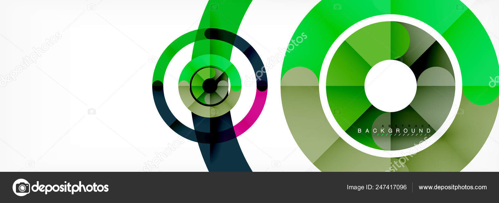 Round linear circle shapes background Stock Vector by ©akomov 247417096