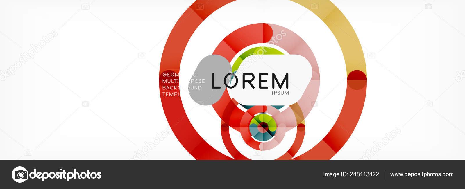 Linear design circle background Stock Vector by ©akomov 248113422