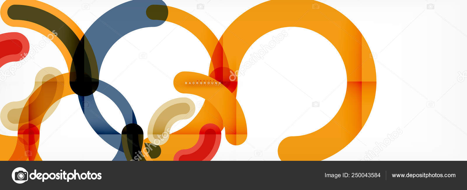 Linear design circle background Stock Vector by ©akomov 250043584