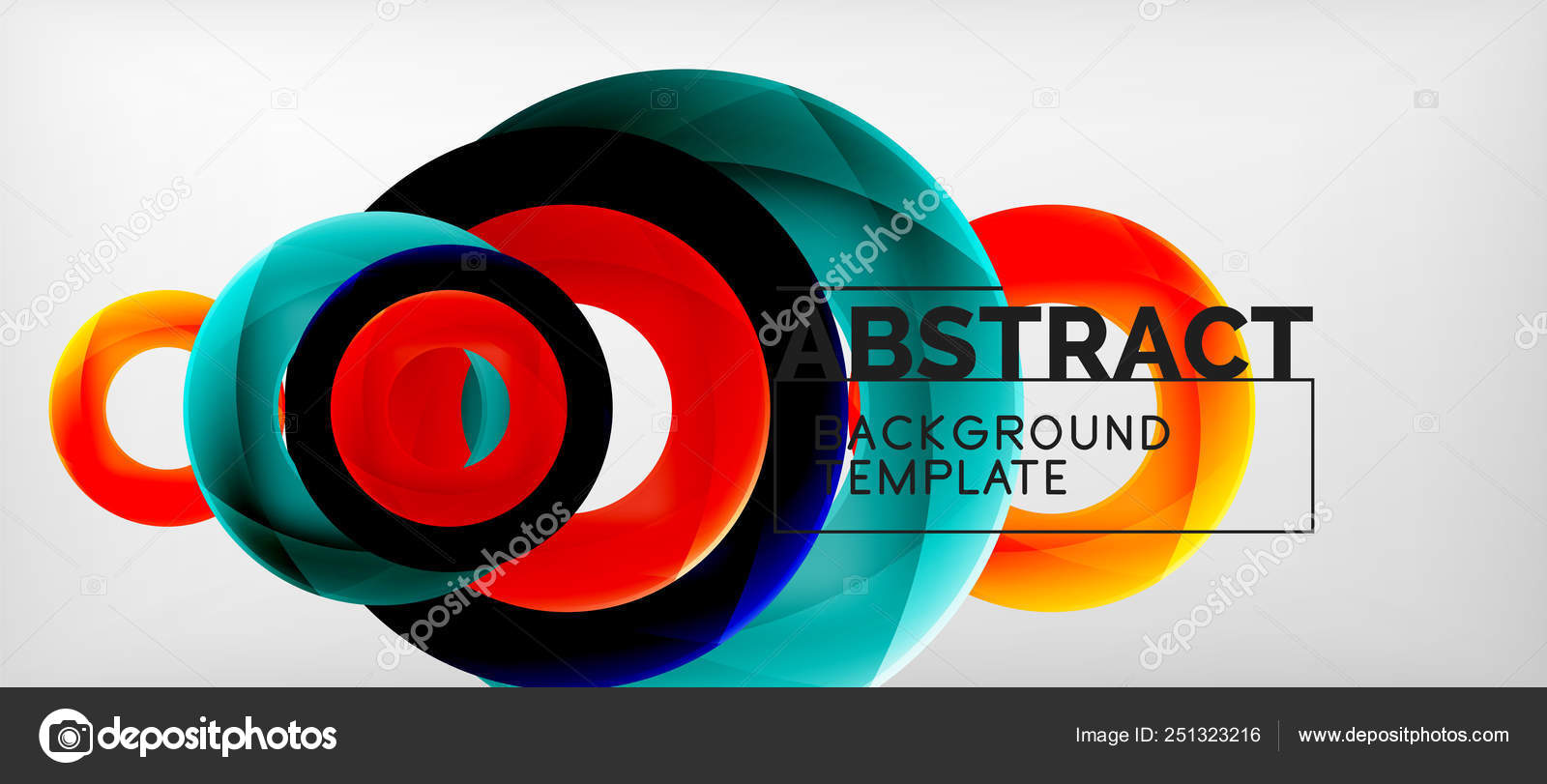 Vector rings abstract background Stock Vector by ©akomov 251323216