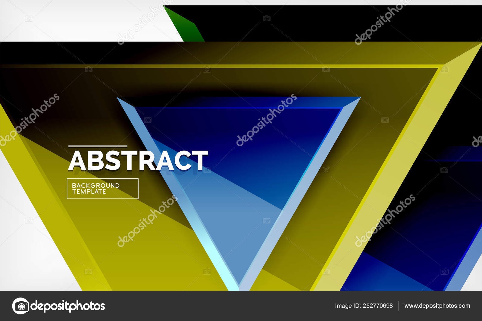 Tech futuristic geometric 3d shapes, minimal abstract background Stock ...