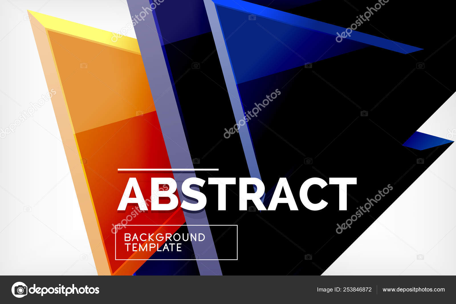 Tech futuristic geometric 3d shapes, minimal abstract background Stock ...