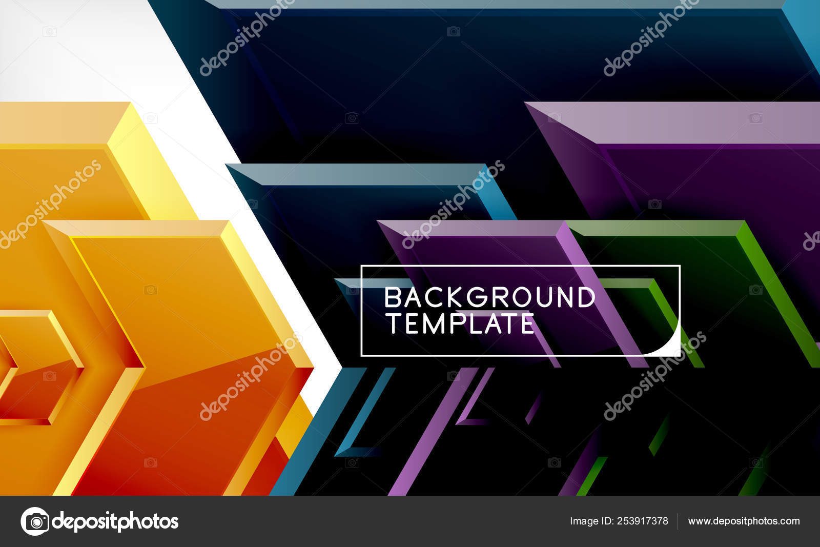 Techno arrow background, template design Stock Vector by ©akomov 253917378