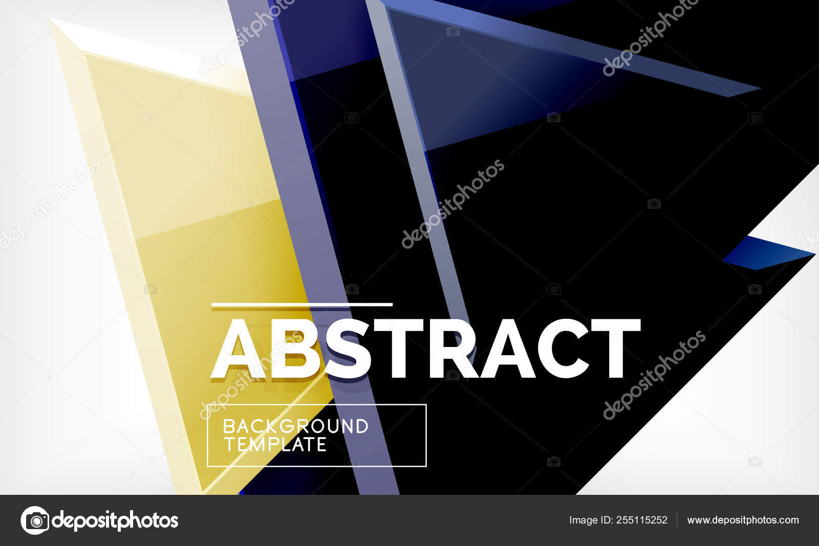 Tech futuristic geometric 3d shapes, minimal abstract background Stock ...