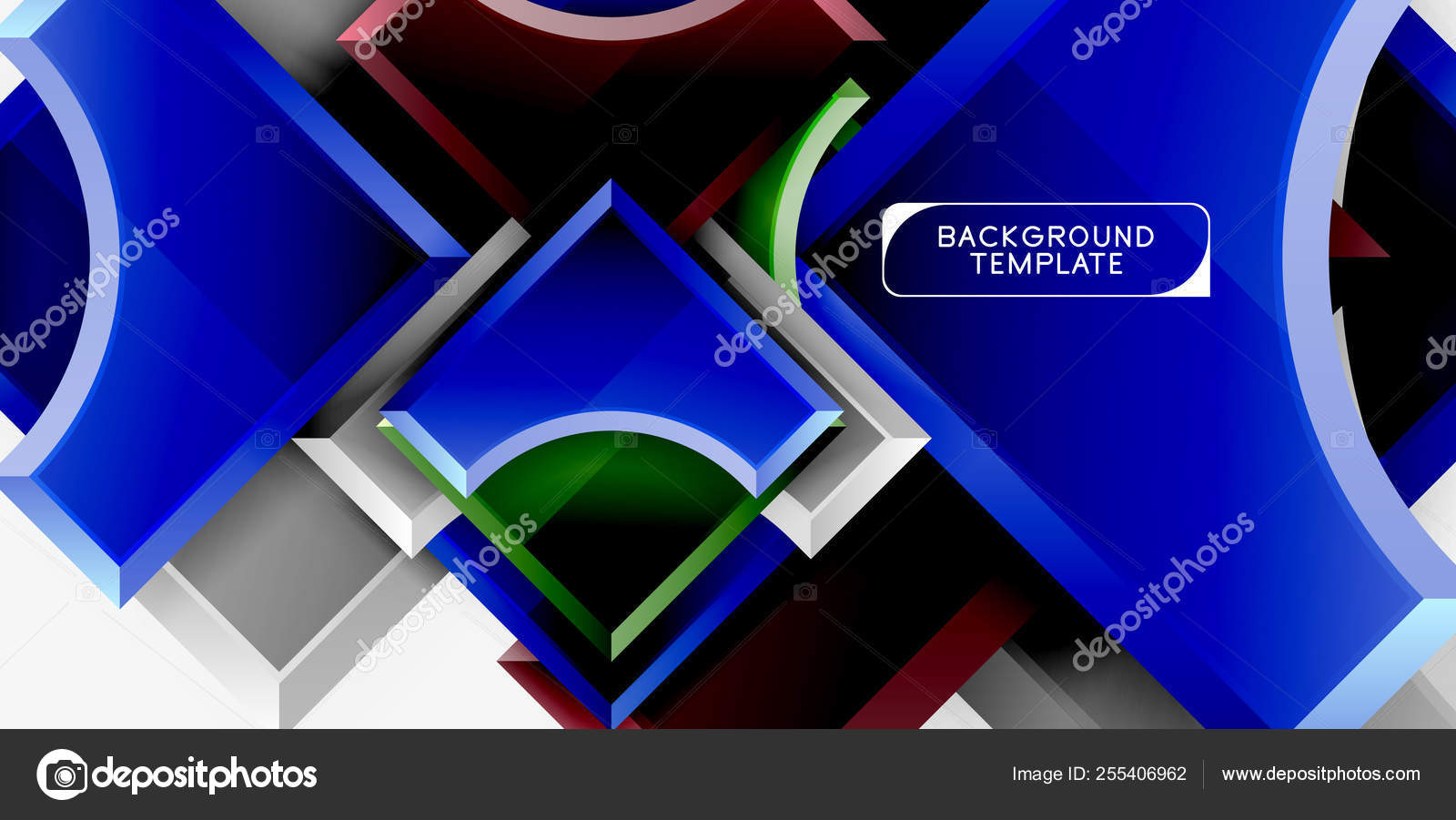 3d futuristic shapes vector abstract background made of glossy pieces ...