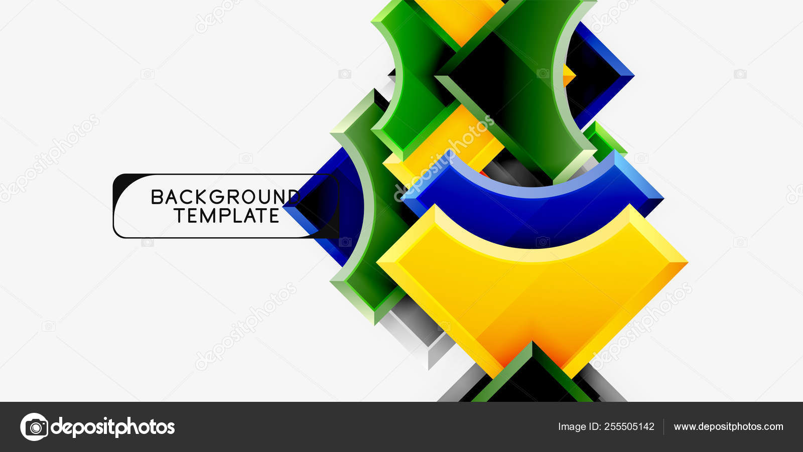 3d futuristic shapes vector abstract background made of glossy pieces ...