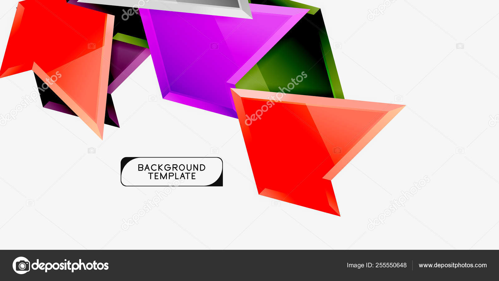 Diseño triangular de fondo de polietileno bajo, triángulos multicolores ...