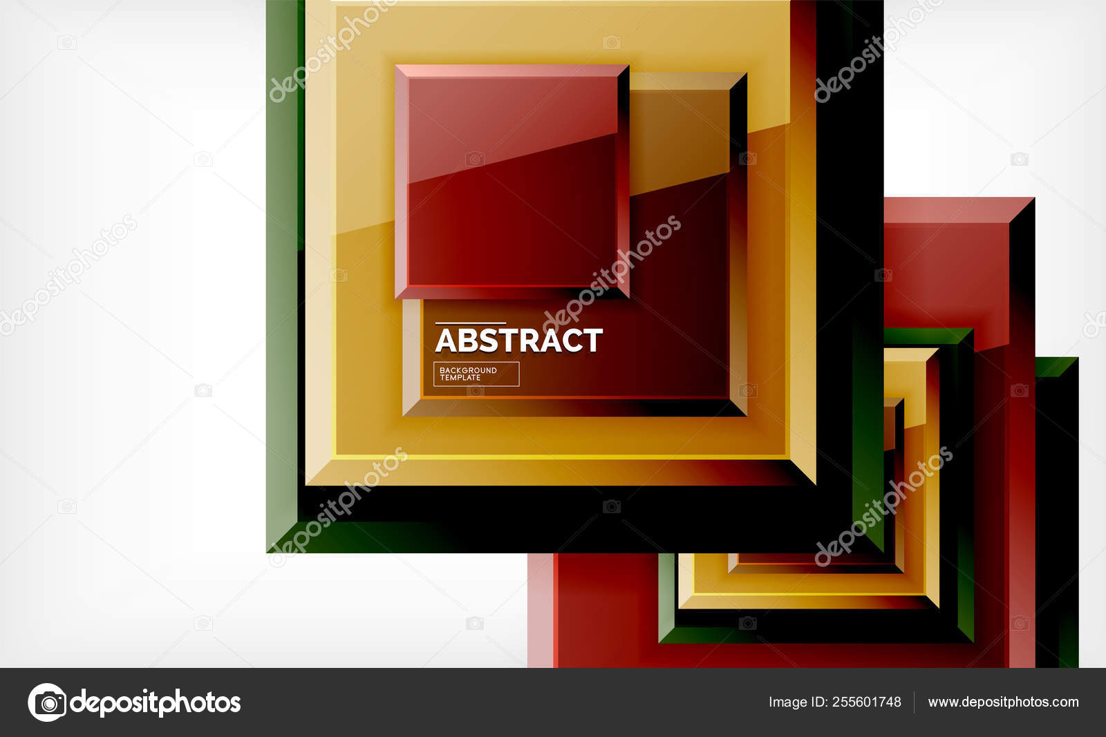 Square abstract background, glossy geometric design Stock Vector by ...