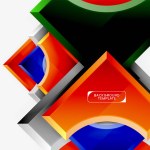 3d futuristic shapes vector abstract background made of glossy pieces ...