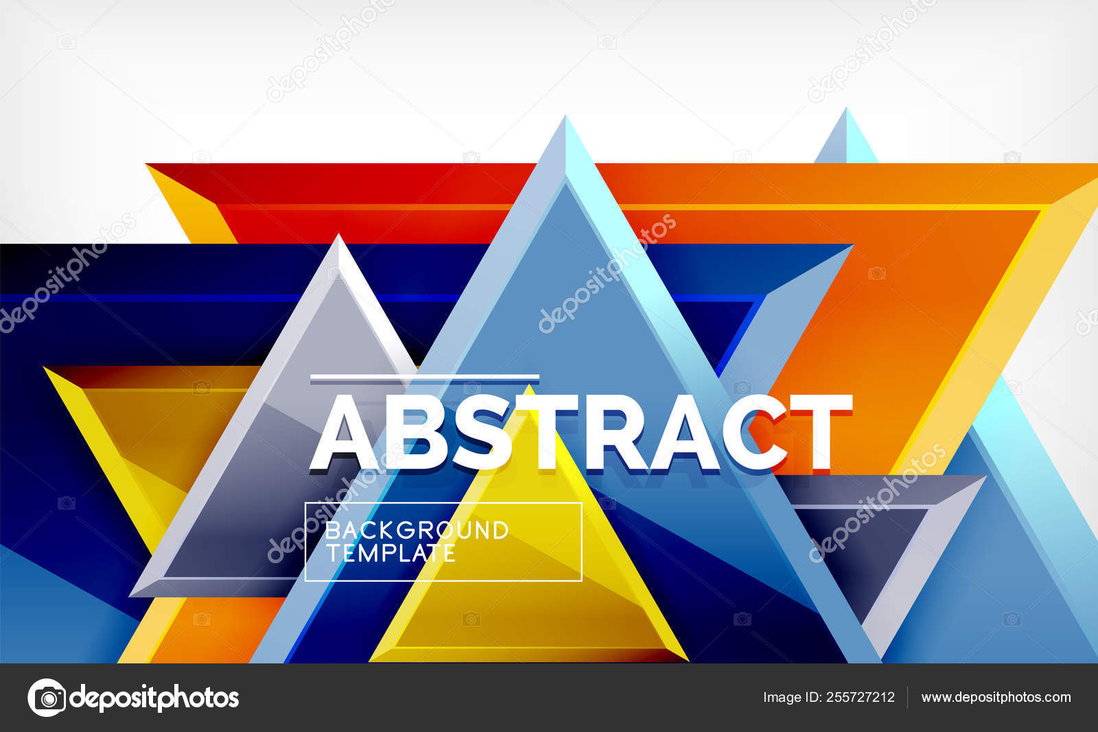Tech futuristic geometric 3d shapes, minimal abstract background Stock ...