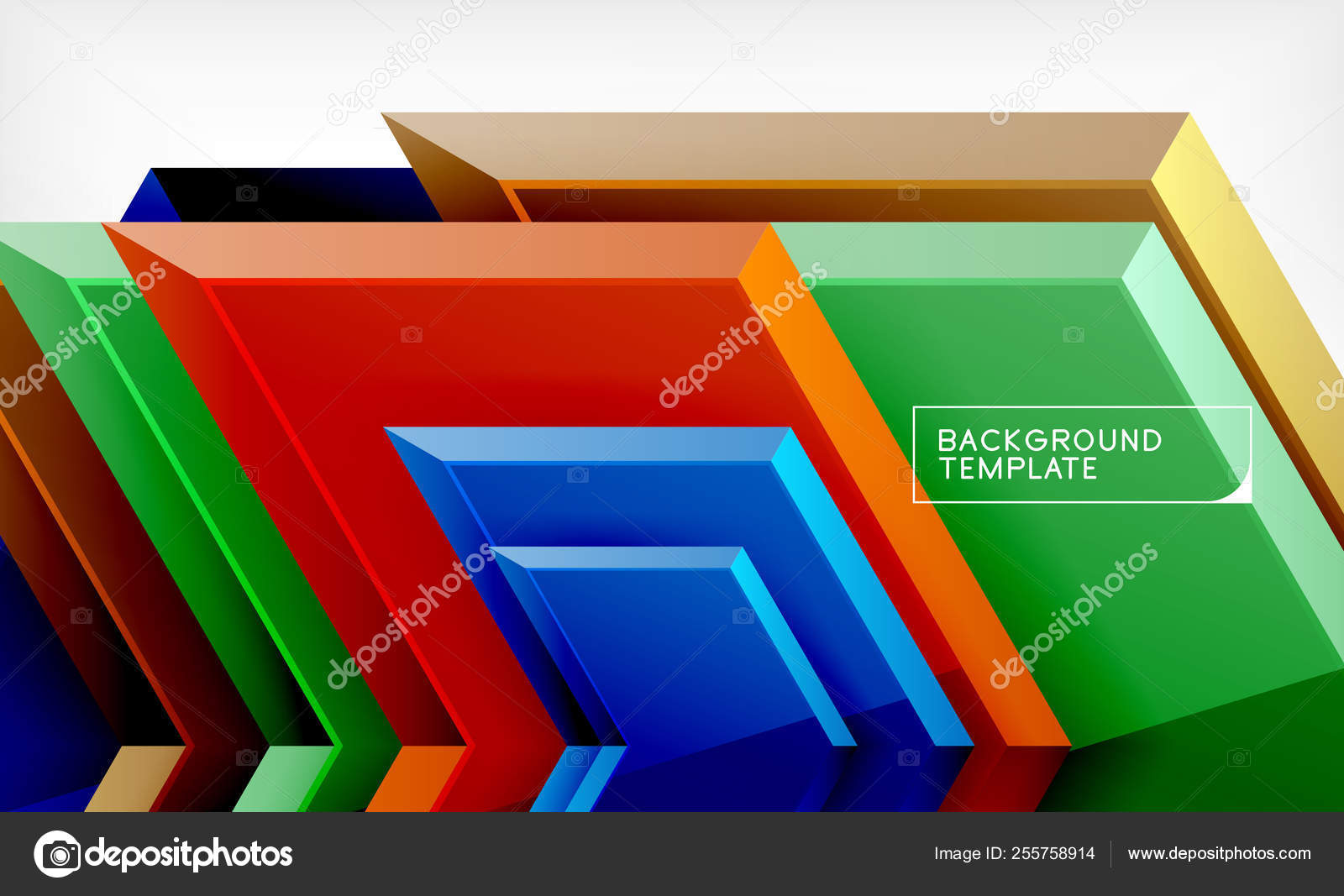 Techno arrow background, template design Stock Vector by ©akomov 255758914