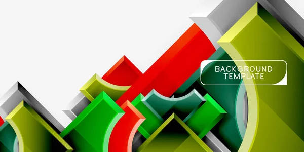 Geometrical 3d shapes background Stock Vector by ©akomov 255564970