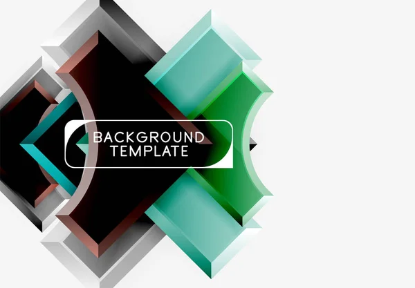 Geometrical 3d shapes background Stock Vector by ©akomov 265743468