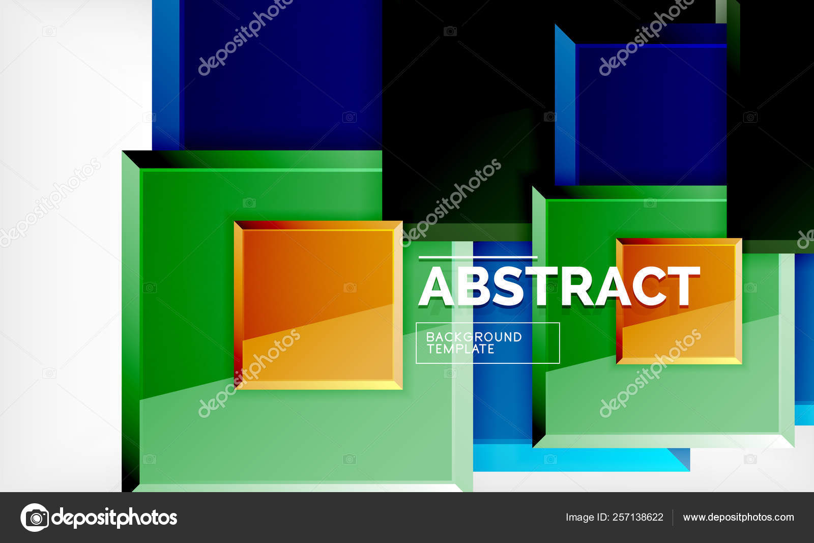 Square abstract background, glossy geometric design Stock Vector by ...