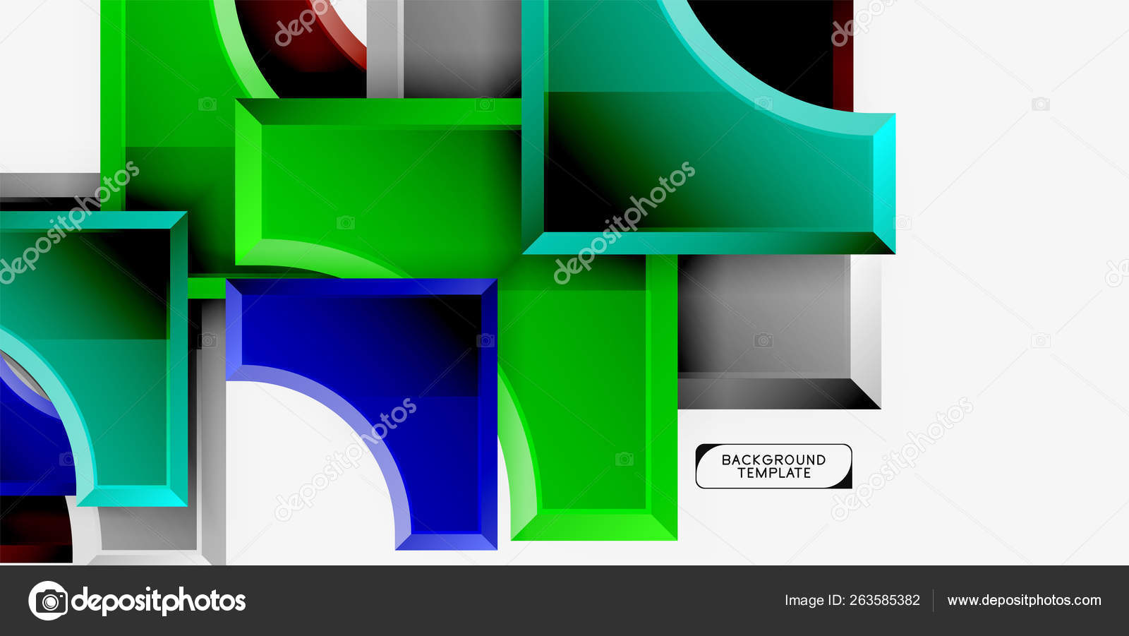 3d futuristic shapes vector abstract background made of glossy pieces ...