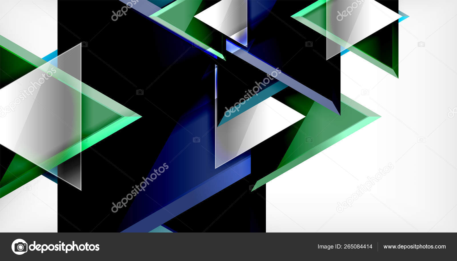 Dynamic triangle composition abstract background Stock Vector Image by ...