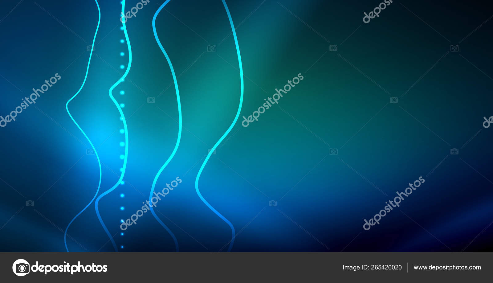 Neon wave background Stock Vector by ©akomov 265426020