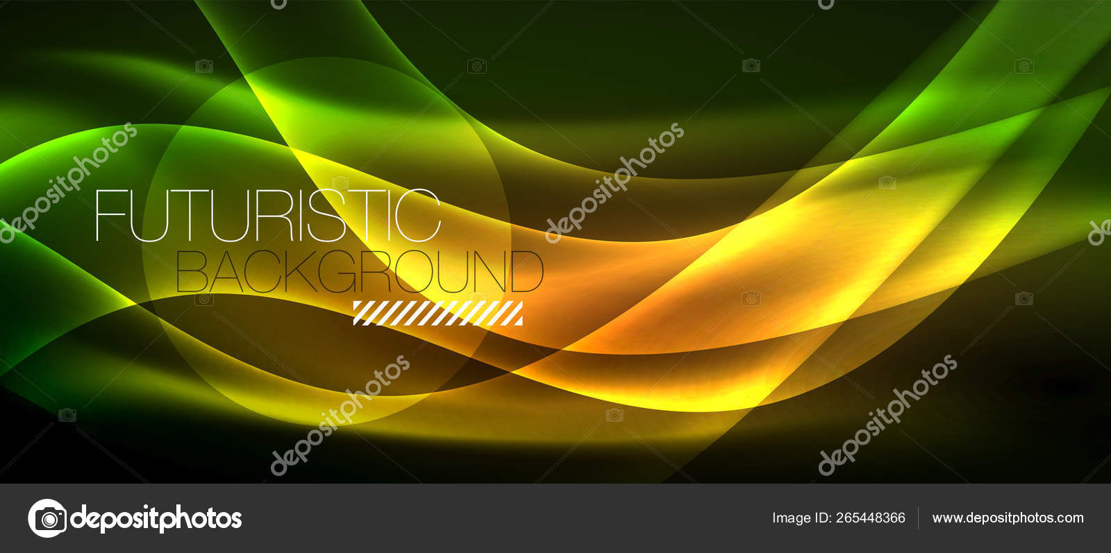 Neon Light Waves Stock Vector Image By ©akomov 265448366