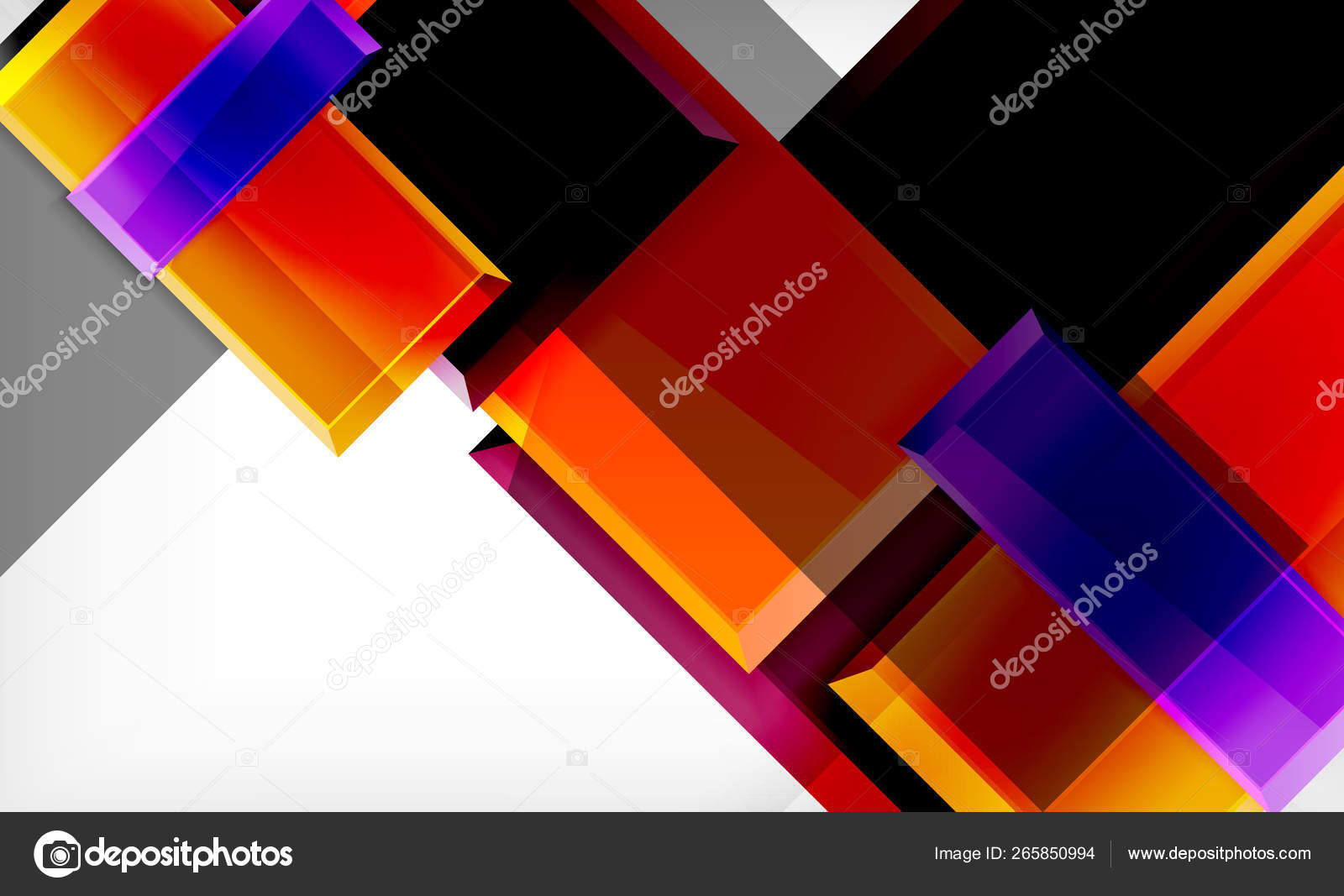 Colorful square and rectangle blocks background Stock Vector by ©akomov ...