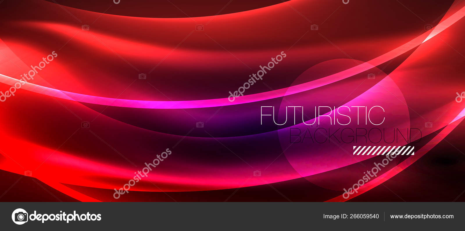 Neon Light Waves Stock Vector Image By ©akomov 266059540