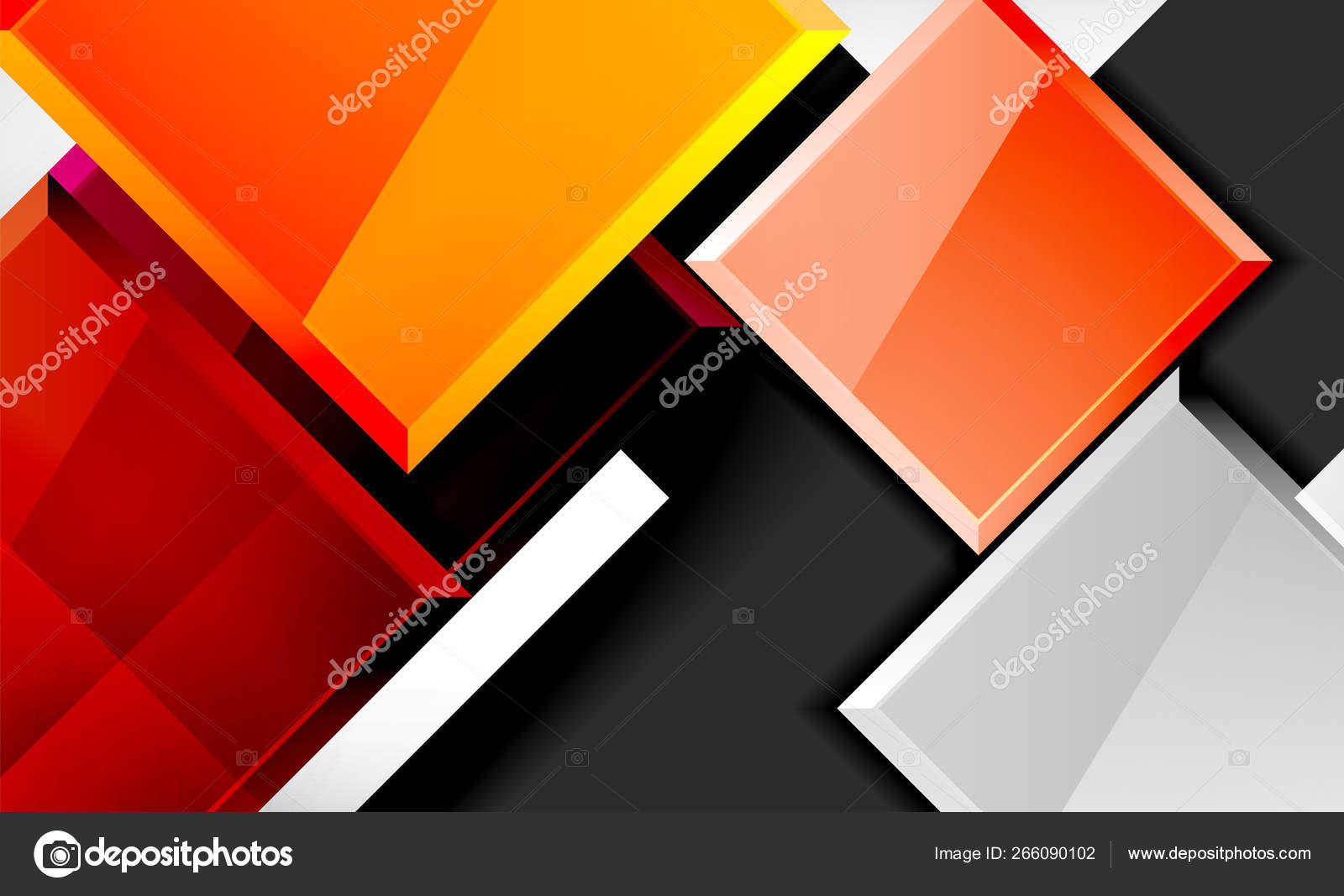 Bright colorful square shape blocks geometrical background Stock Vector ...