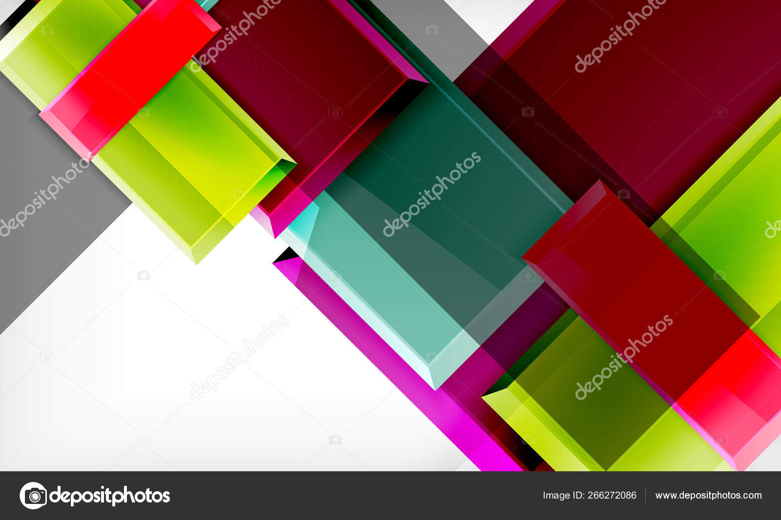Colorful square and rectangle blocks background Stock Vector by ©akomov ...