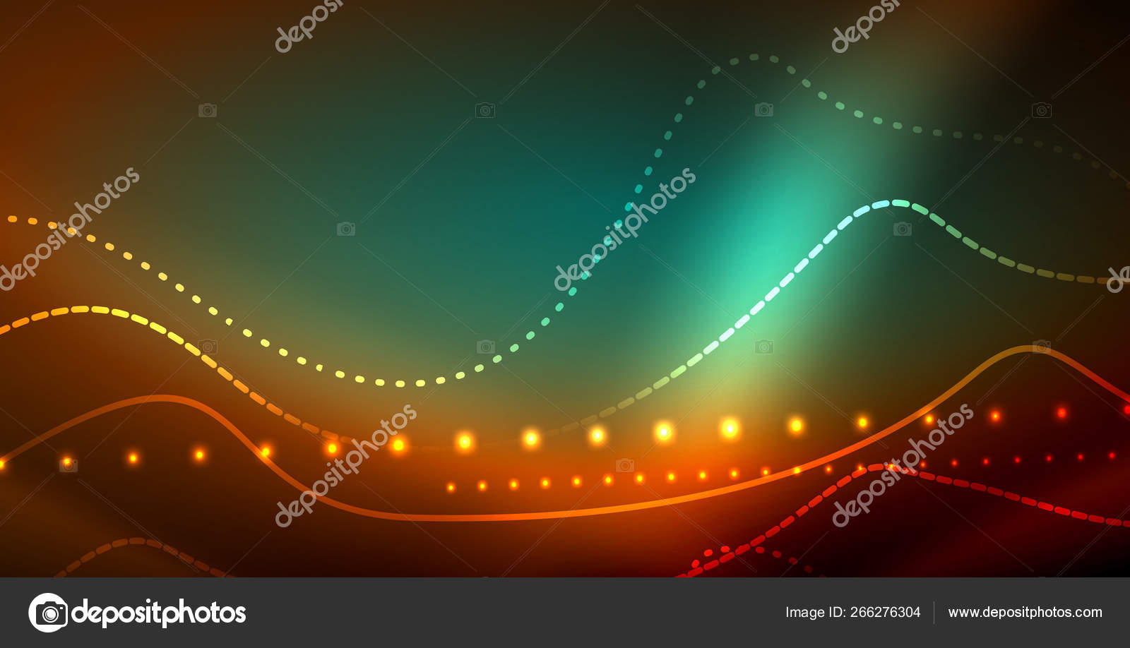 Neon wave background Stock Vector by ©akomov 266276304