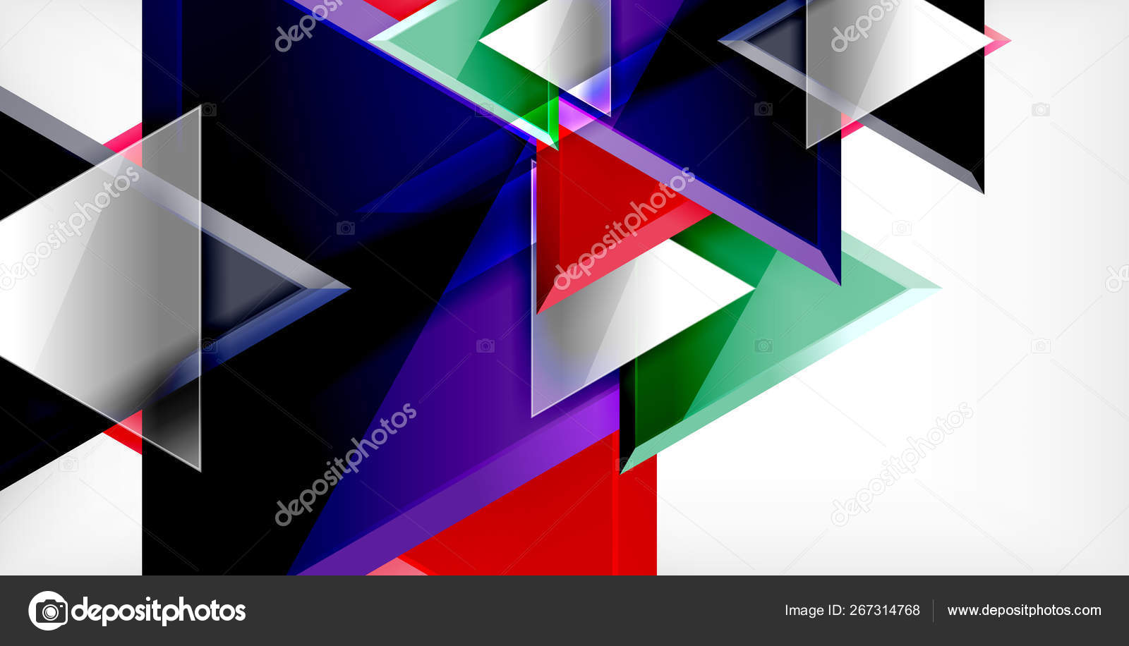 Dynamic triangle composition abstract background Stock Vector Image by ...