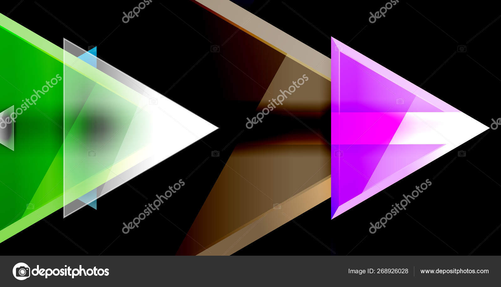 Dynamic triangle composition abstract background Stock Vector Image by ...
