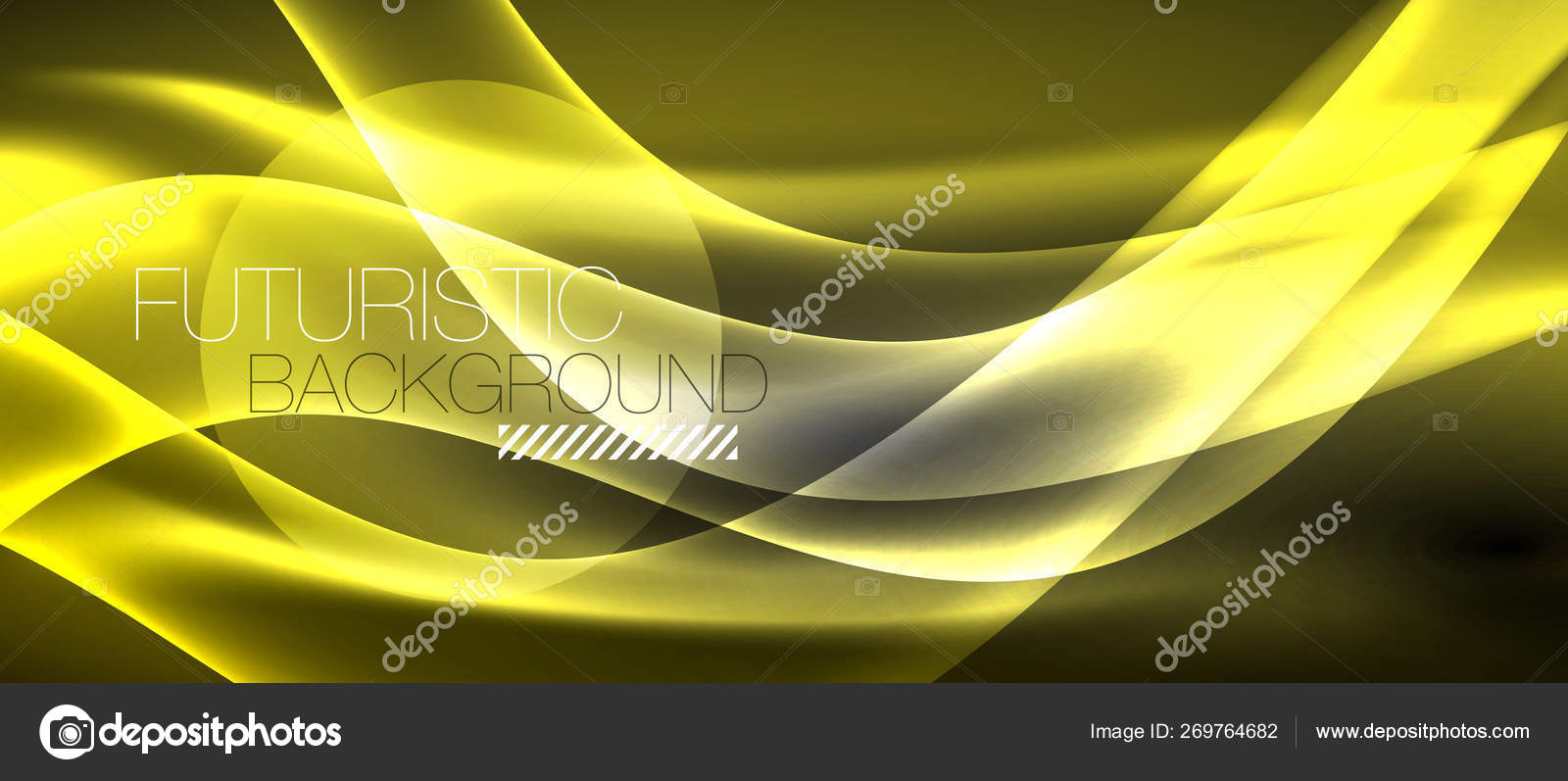 Neon Light Waves Stock Vector By ©akomov 269764682