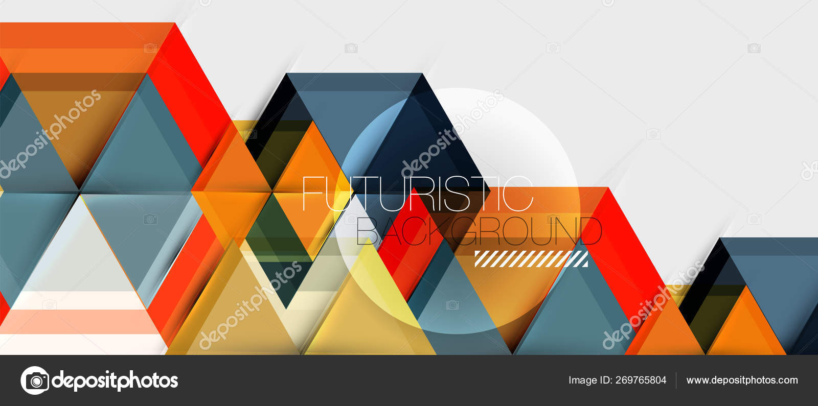 Geometric triangle and hexagon abstract background, vector illustration ...