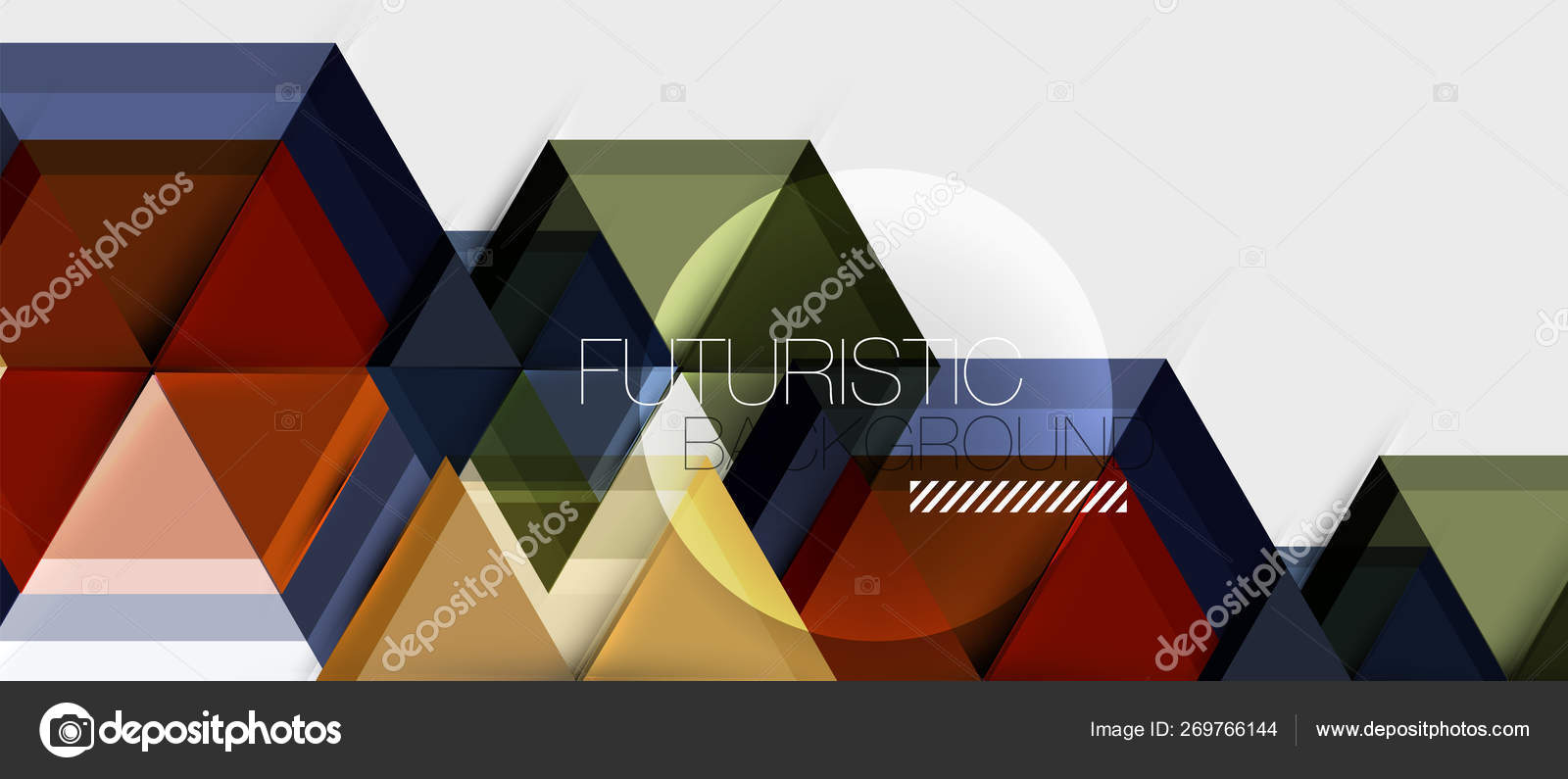Geometric triangle and hexagon abstract background, vector illustration ...