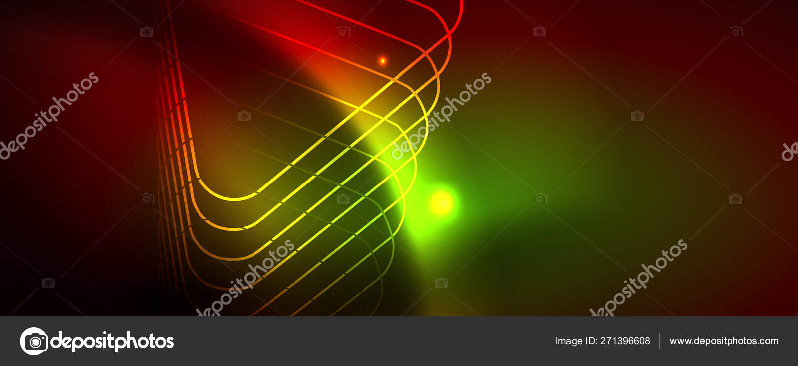 Neon glowing techno lines, hi-tech futuristic abstract background ...