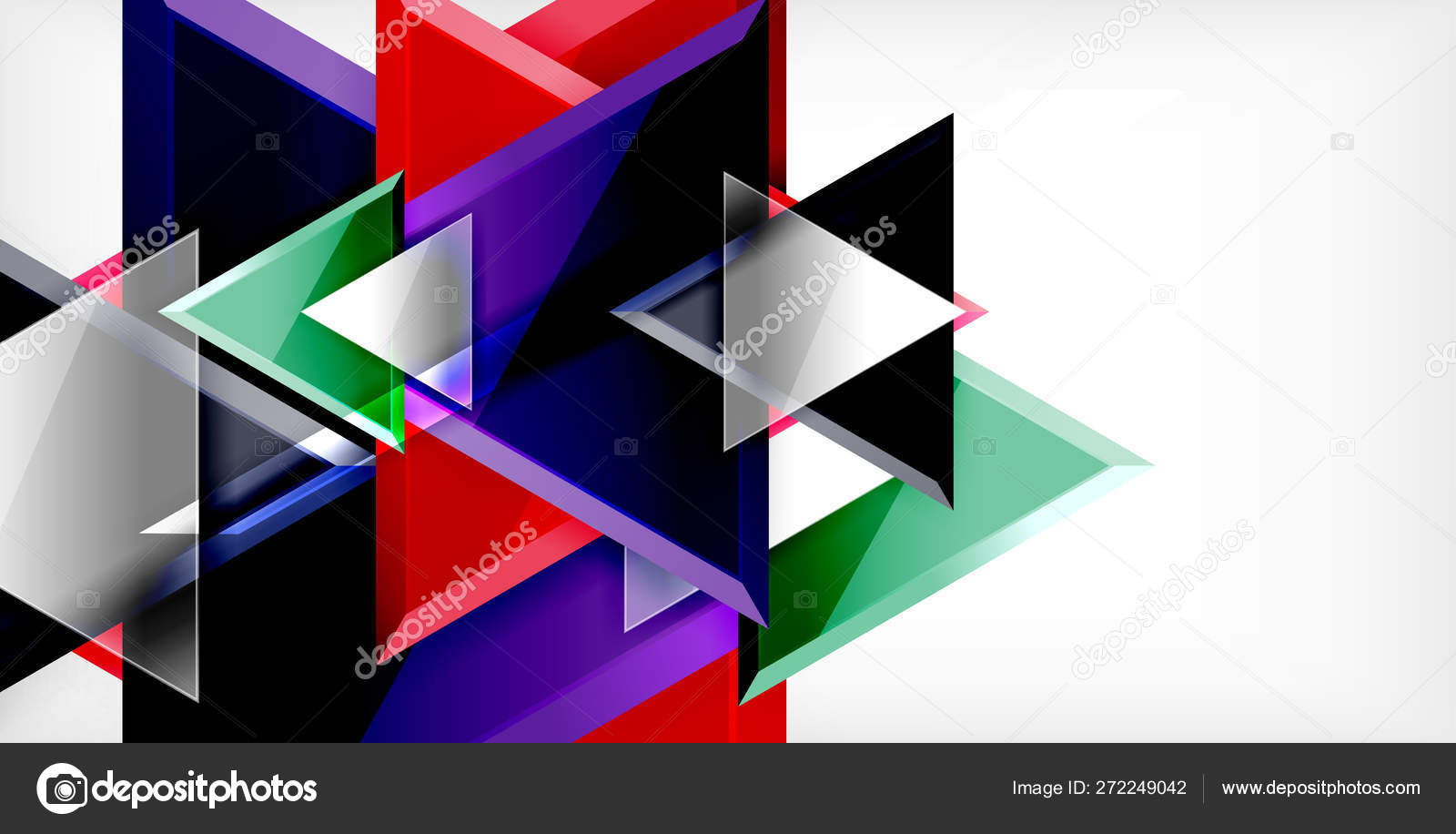 Dynamic triangle composition abstract background Stock Vector Image by ...