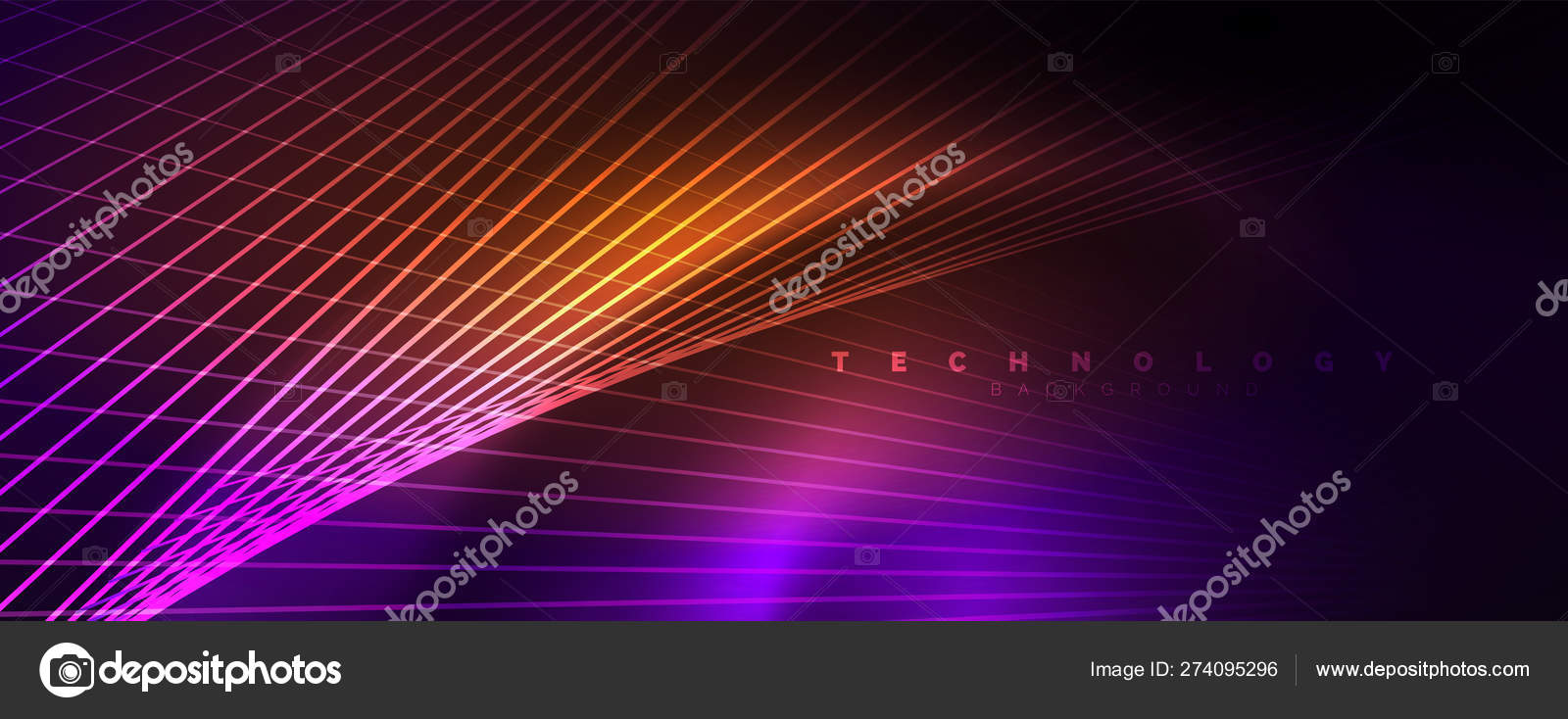 Color light with lines, outer space background, bright rays Stock ...