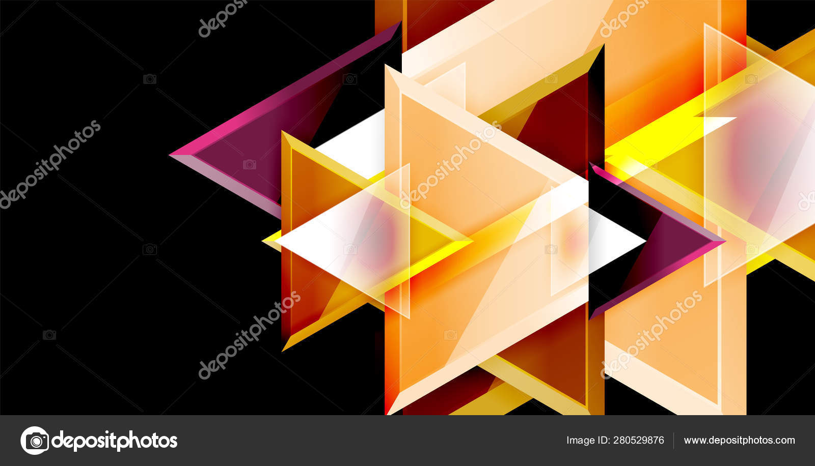 Dynamic triangle composition abstract background Stock Vector by ...